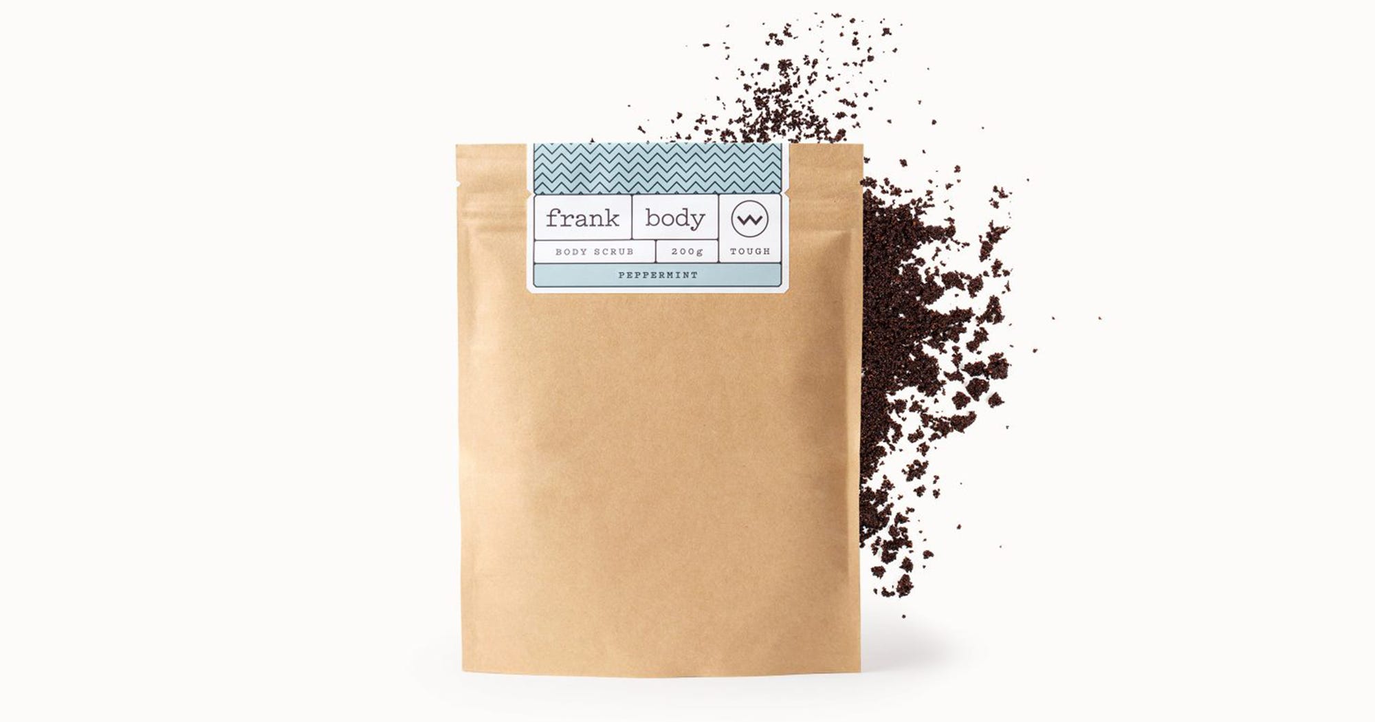 Frank Body Coffee Scrub Product Packaging Rainbow