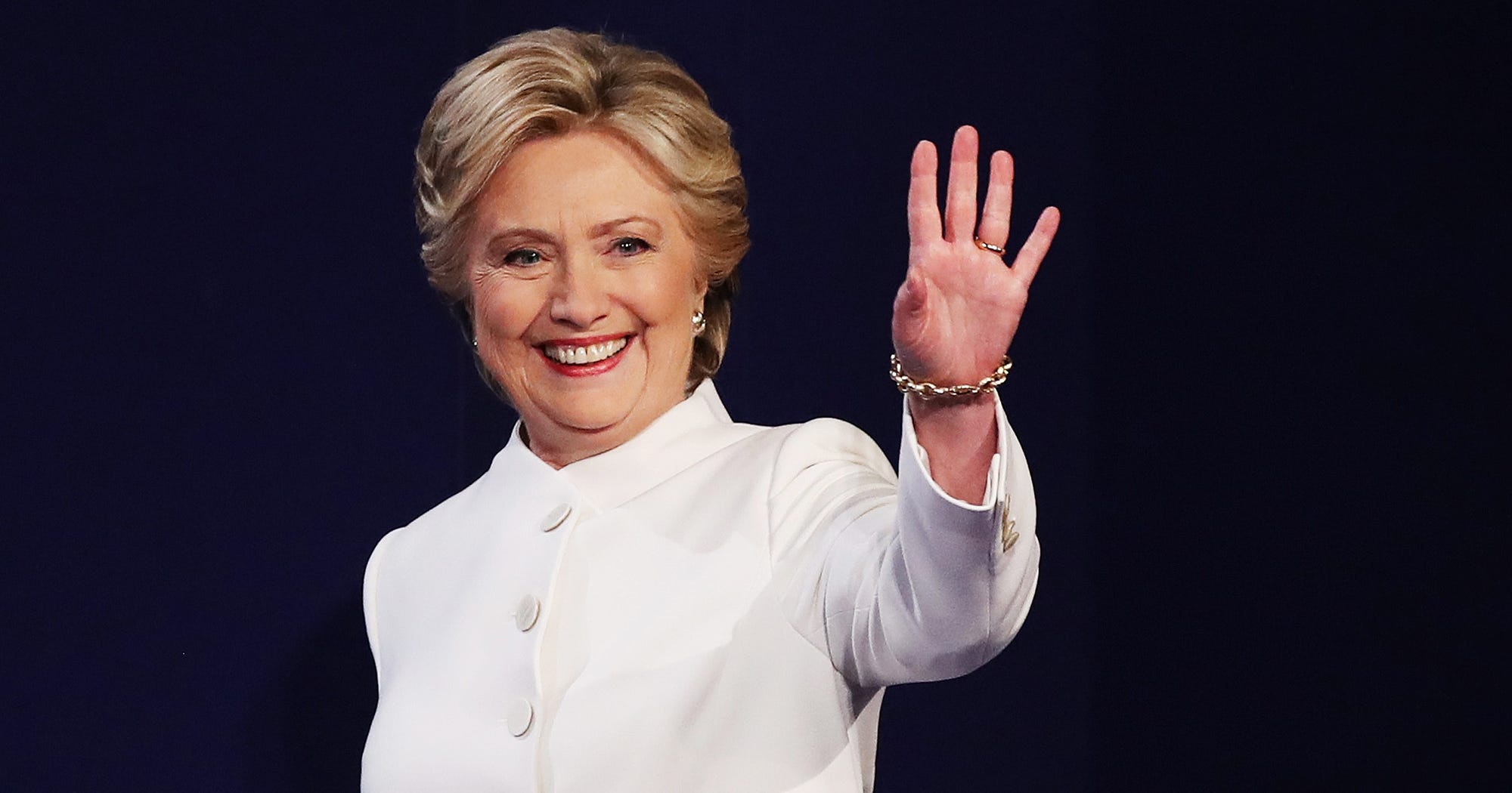 Hillary Clinton Red Pantsuit Meaning Day Without Women