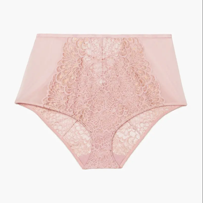 Savage x Fenty + Metallic Lace High-Waist Brief