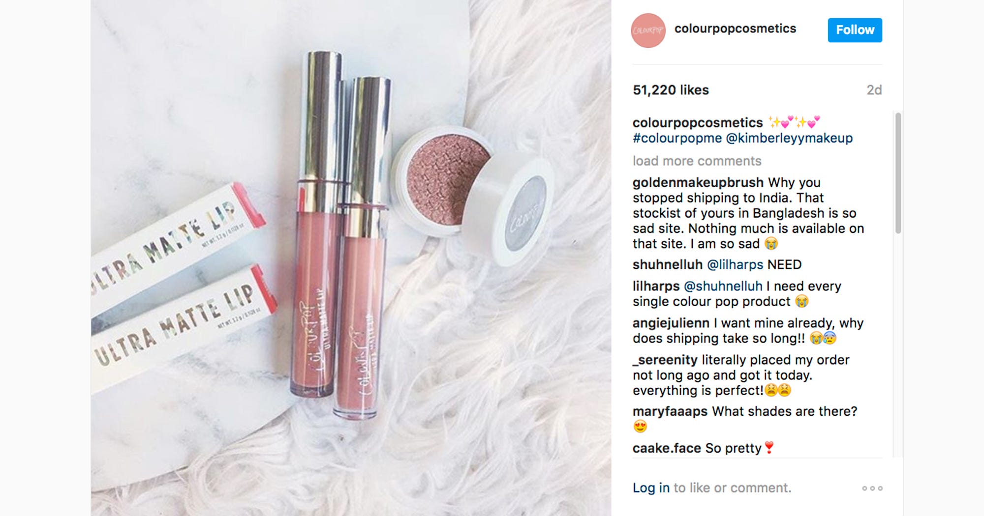 ColourPop Promos Special Offers May 2017