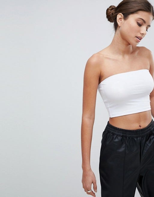 ASOS DESIGN + Crop Bandeau Top