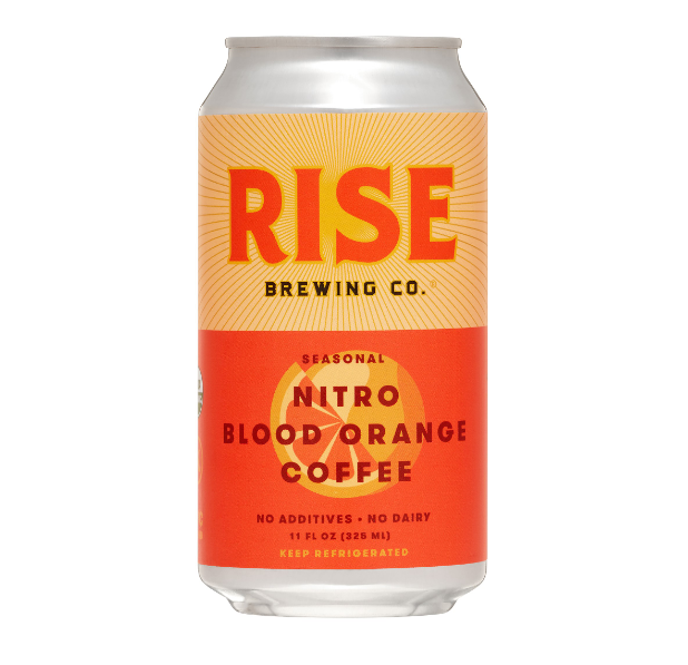 Rise Brewing Co. + Organic Nitro Blood Orange Cold Brew Coffee Cans, 11 ...