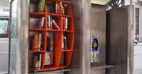 NYC Architect Turns Phone Booths Into Guerrilla Libraries