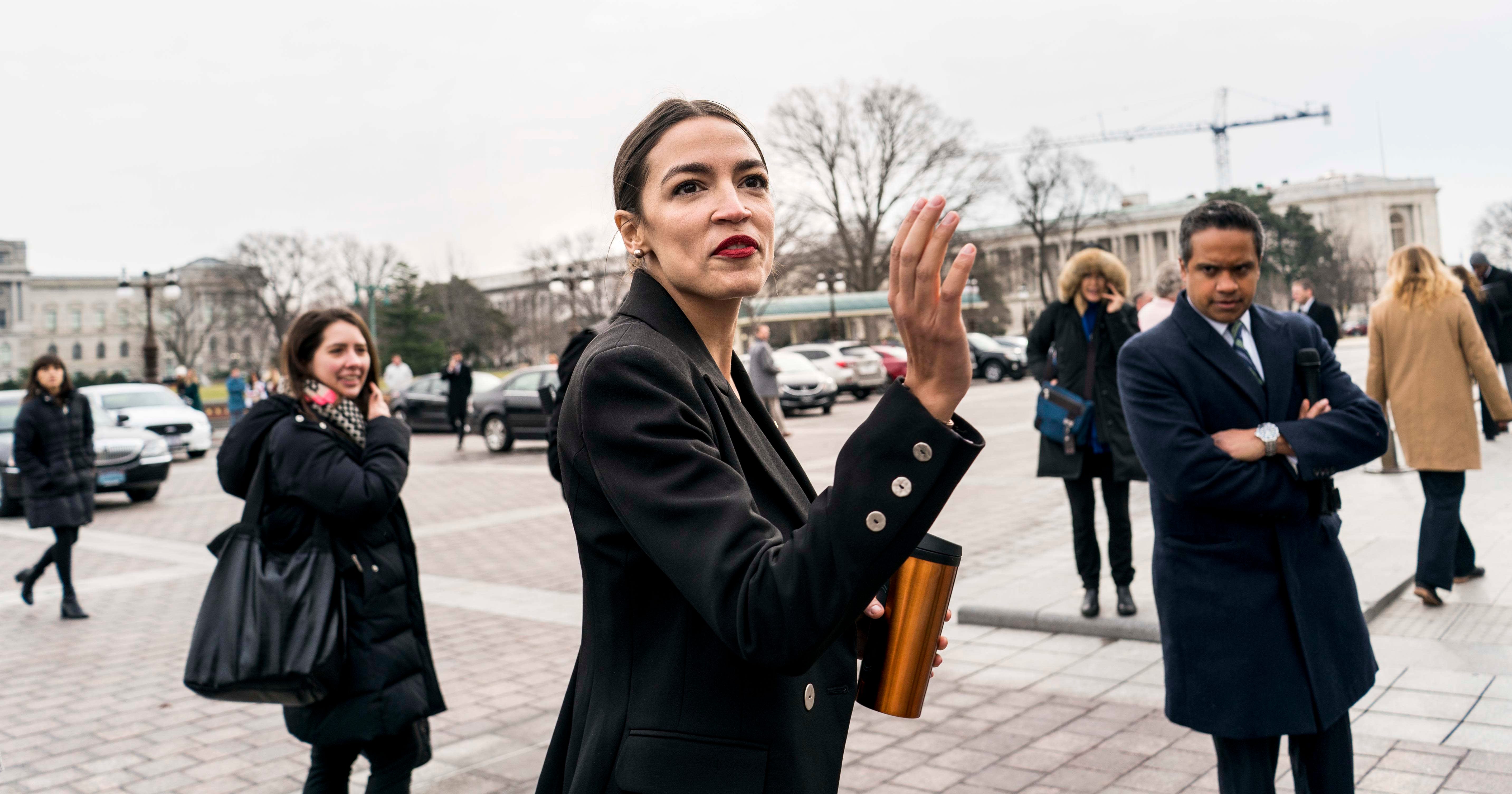 Alexandria Ocasio Cortez Ditches Red Lipstick For Berry
