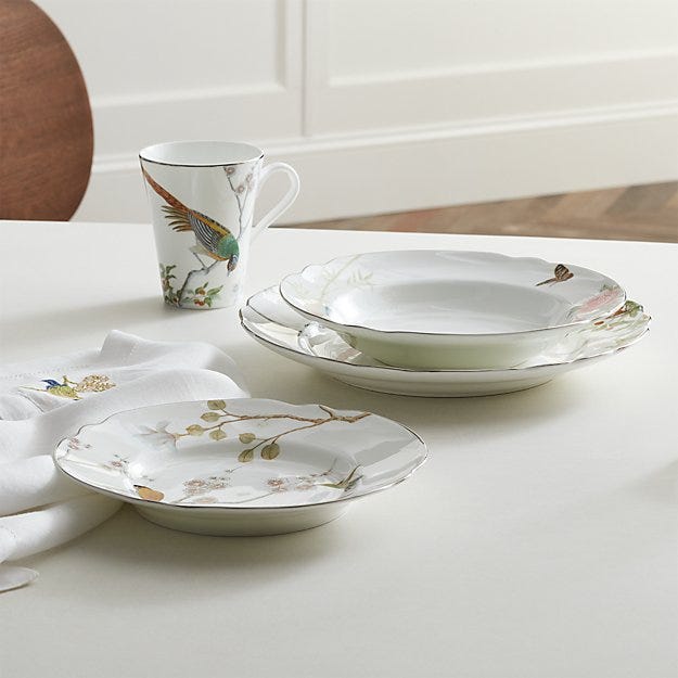 CB2 x GOOP + 4-Piece Chelsea Place Setting with Soup Bowl