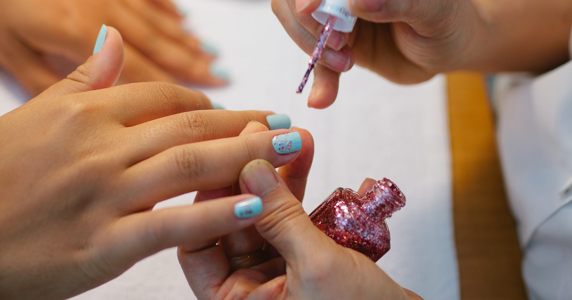 Worst Manicure Photo Round Acrylic Nails Horror Story