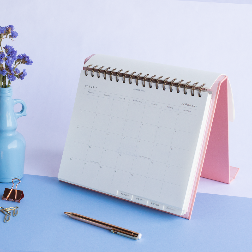 Hadron Epoch + 12M WTF HORIZONTAL PLANNER CORAL PINK