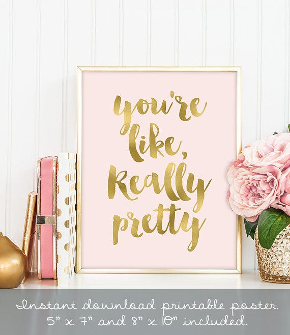 Etsy + You’re Like, Really Pretty Poster