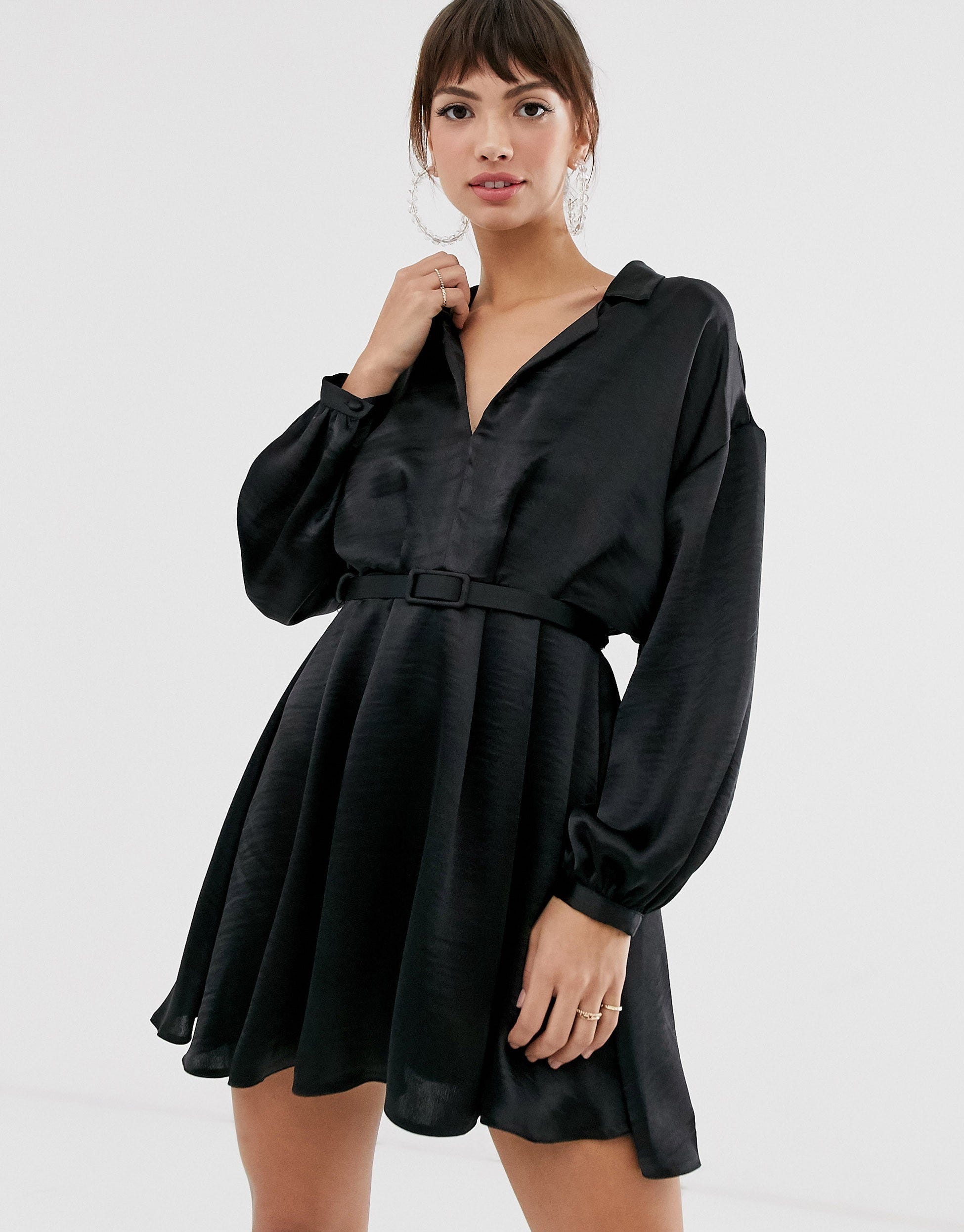 ASOS DESIGN + Relaxed Shirt Mini Dress