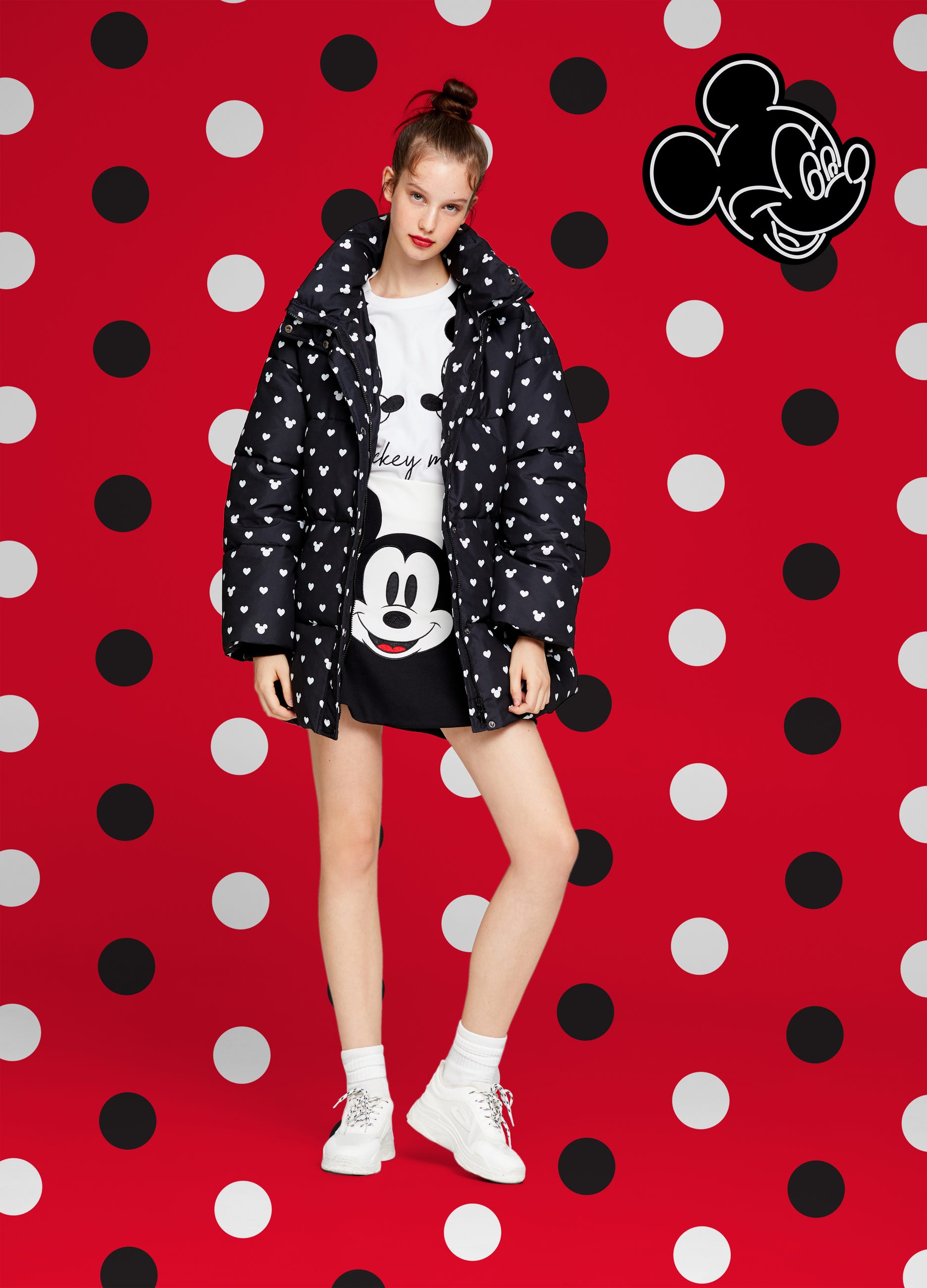 Vivetta + Mickey Mouse Down Jacket with Ears