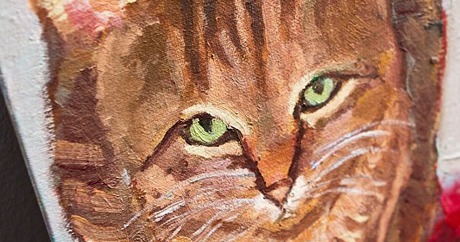 George W. Bush Cat Paintings - Vogue Barbara Bush
