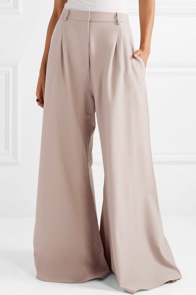 Michael Lo Sordo + Belle wool-crepe wide-leg pants