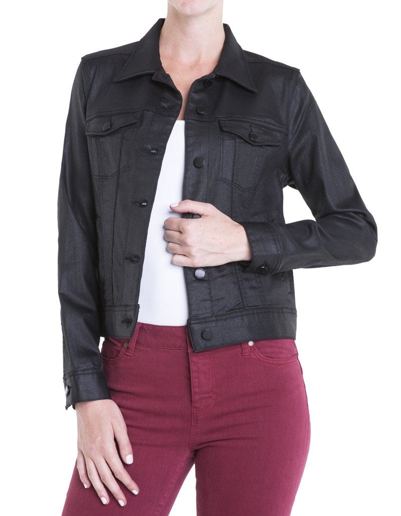 Liverpool + Coated Denim Jacket