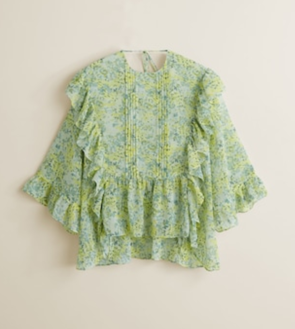 Mango + Floral print blouse