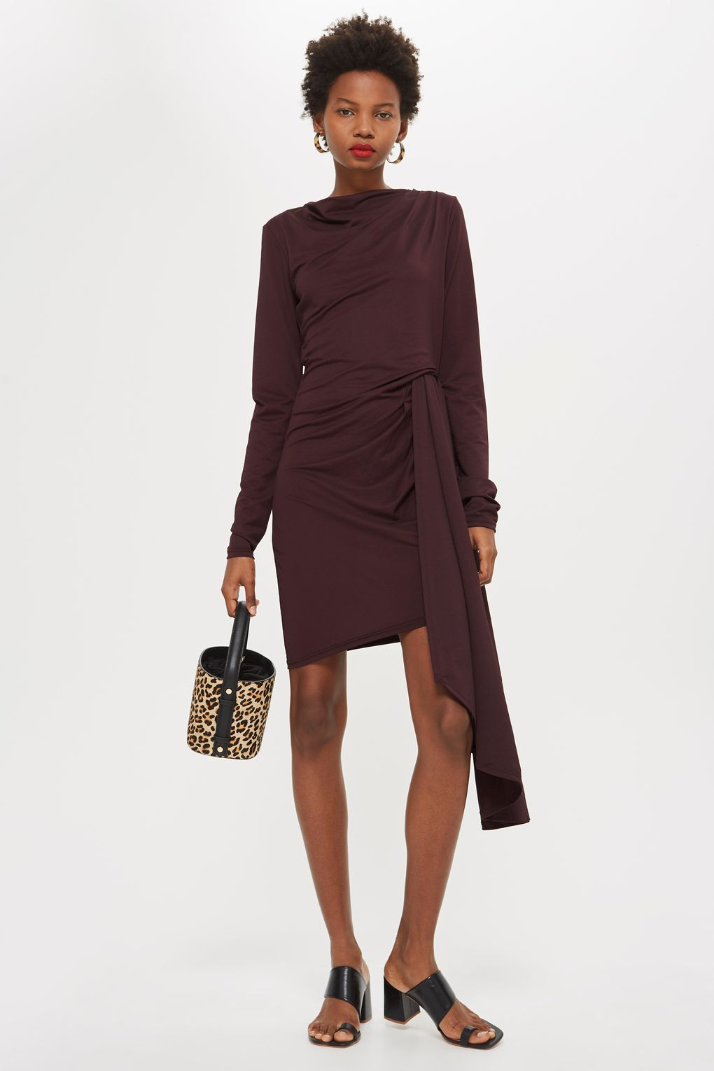 Topshop Asymmetric Hem Dress