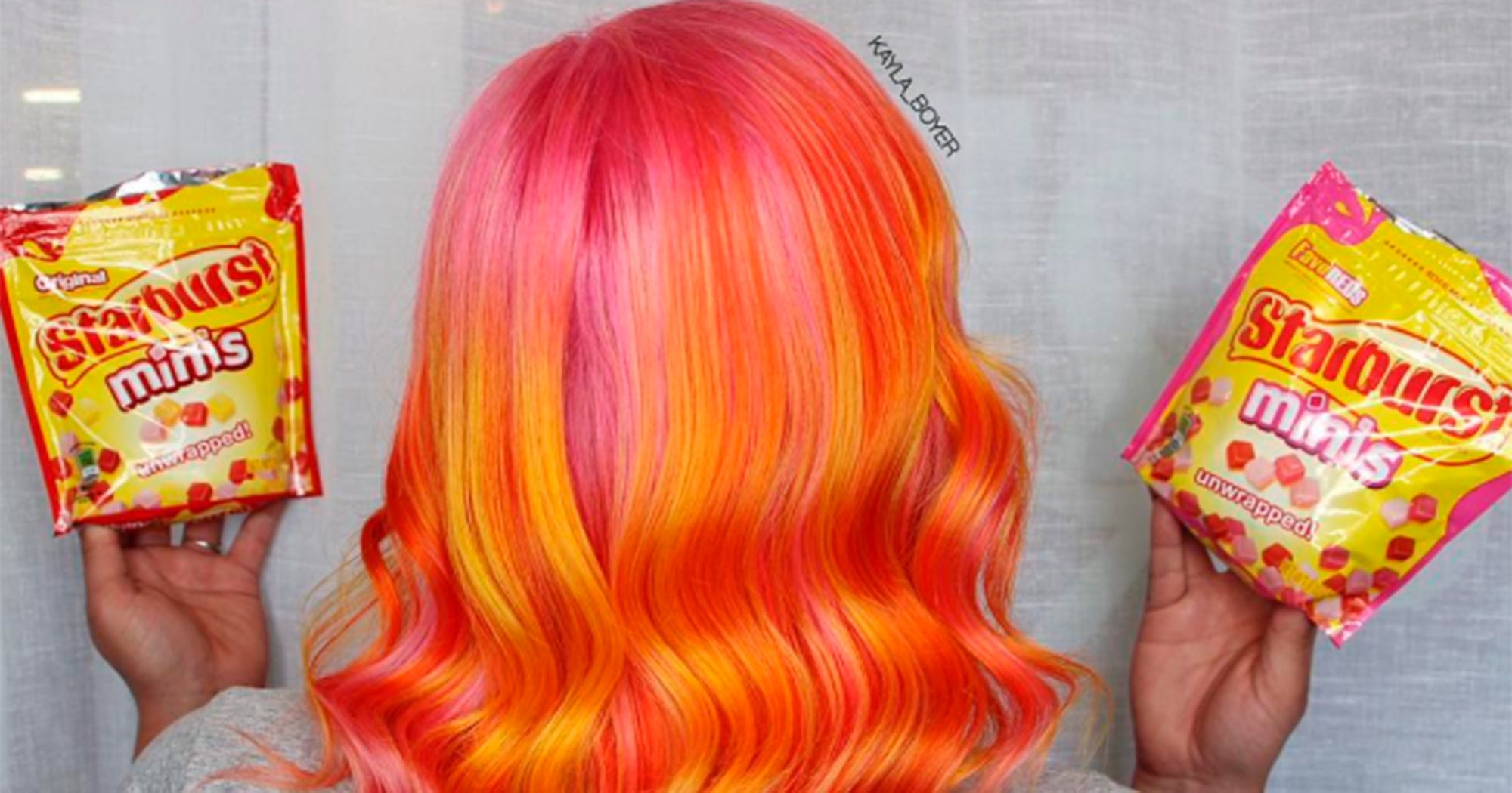 Starburst Rainbow Hair Color Trend 2017