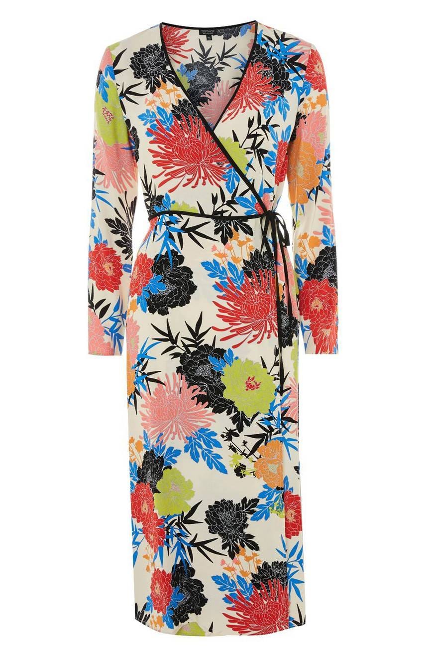 Topshop + Freya Floral Wrap Dress