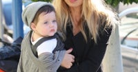 Rachel Zoe taking baby Skyler out for a stroll in WeHo
