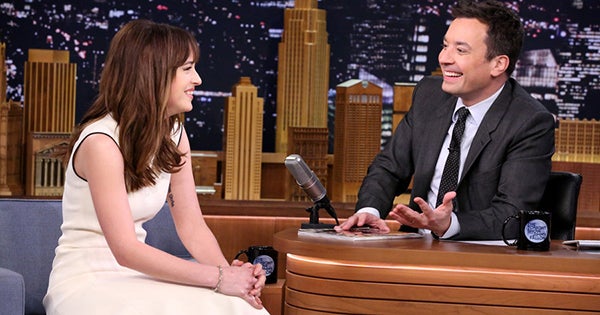 Dakota Johnson Jimmy Fallon - Fifty Shades of Grey