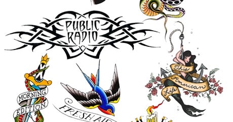 NPR Temporary Tattoos - Public Radio Ink