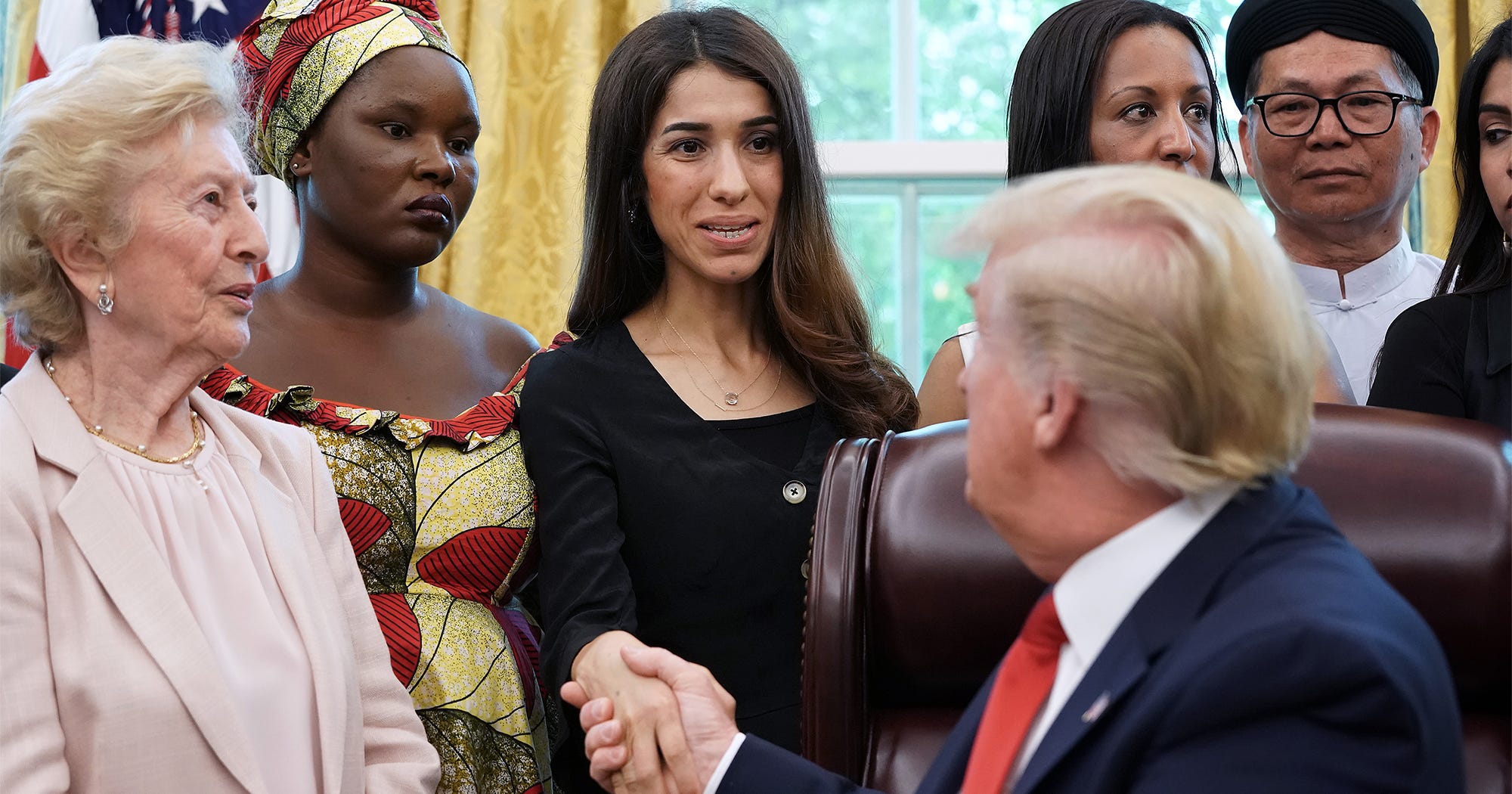 Trump Criticized For Response To Activist Nadia Murad