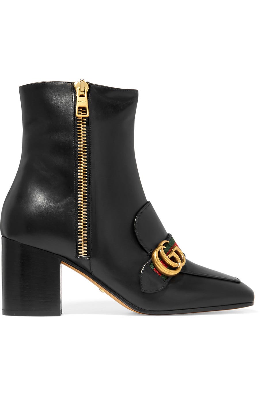 Gucci + Leather Ankle Boots
