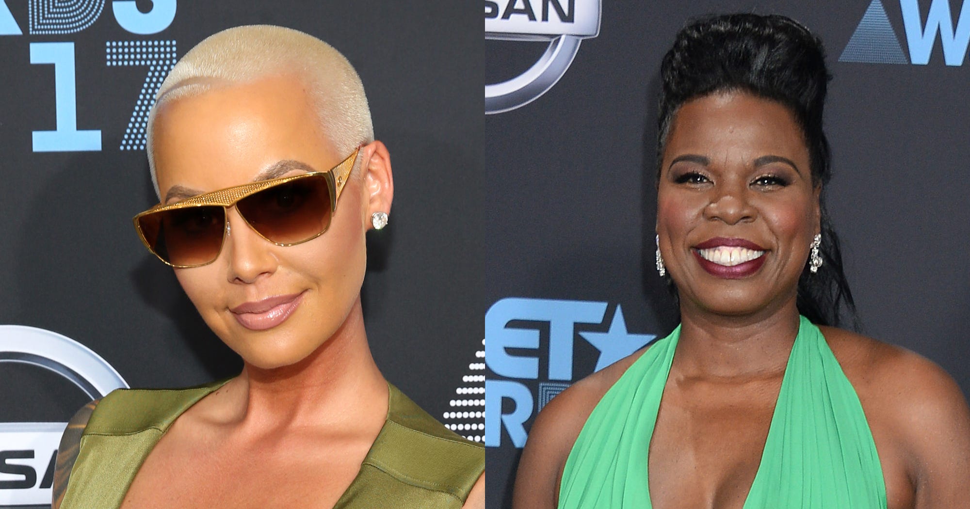 Amber Rose Bush Leslie Jones BET Awards Joke Nude Pose