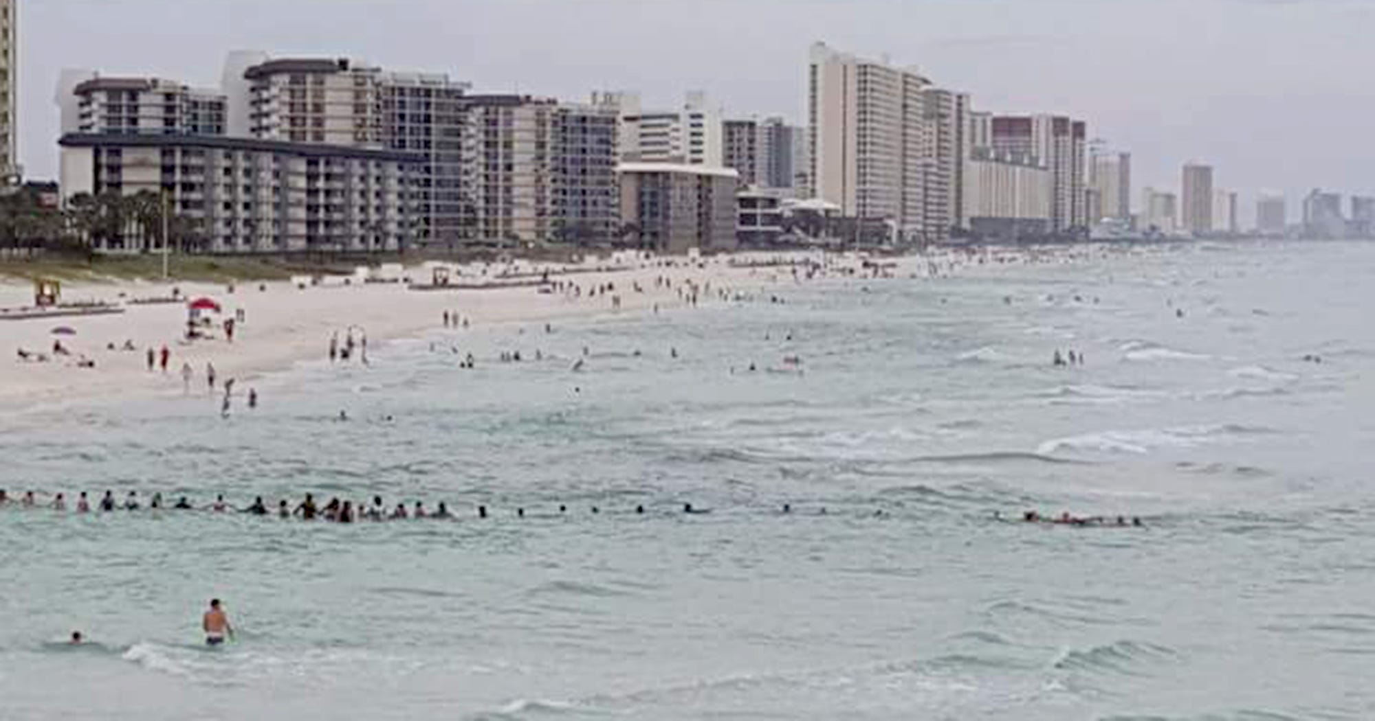 Human Chain Riptide Beach Drowning Rescue