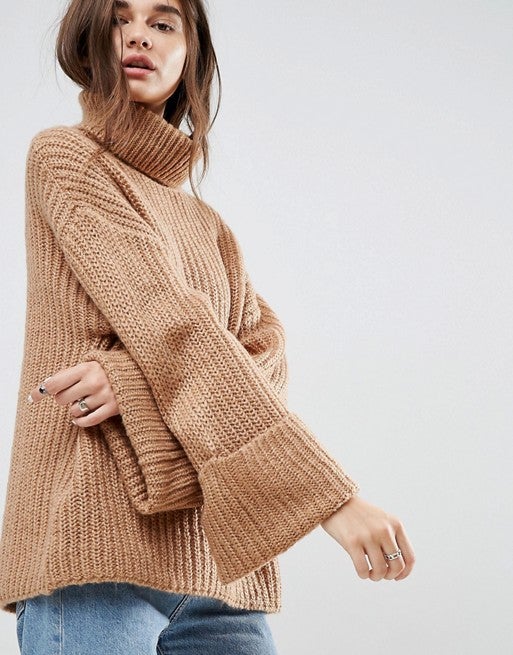 ASOS + Sweater in Oversized with Deep Cuffs