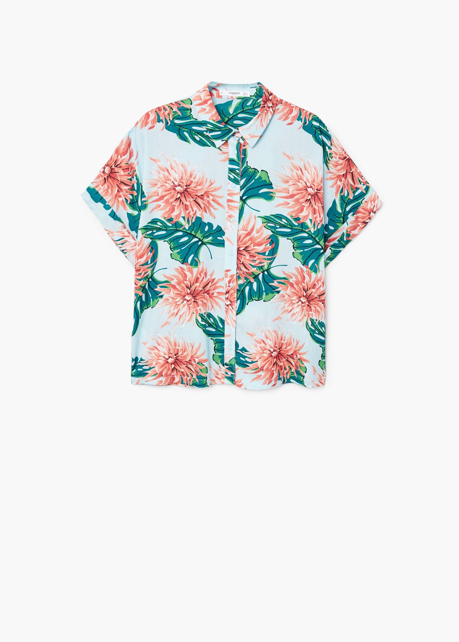 Mango + Floral Print Shirt