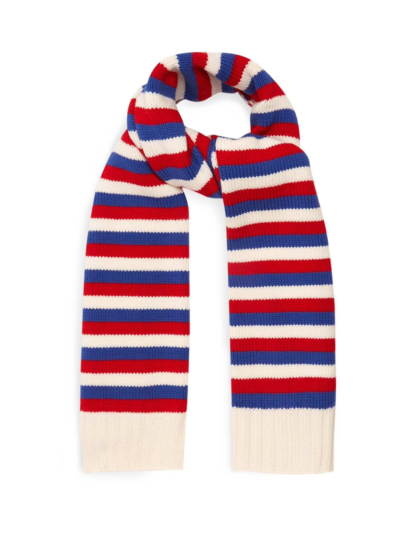 SONIA RYKIEL + Striped Wool-knit Scarf