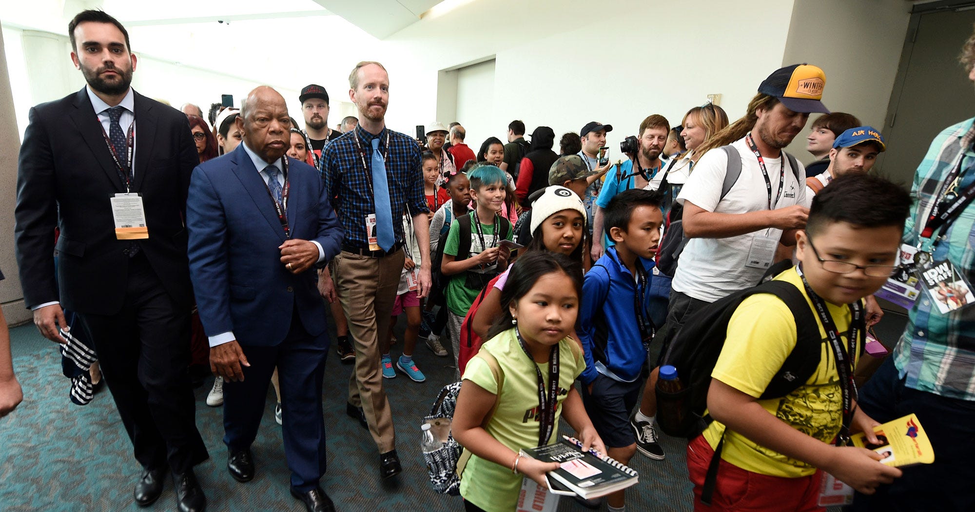 John Lewis Comic-Con 2017 Civil Rights Icons March