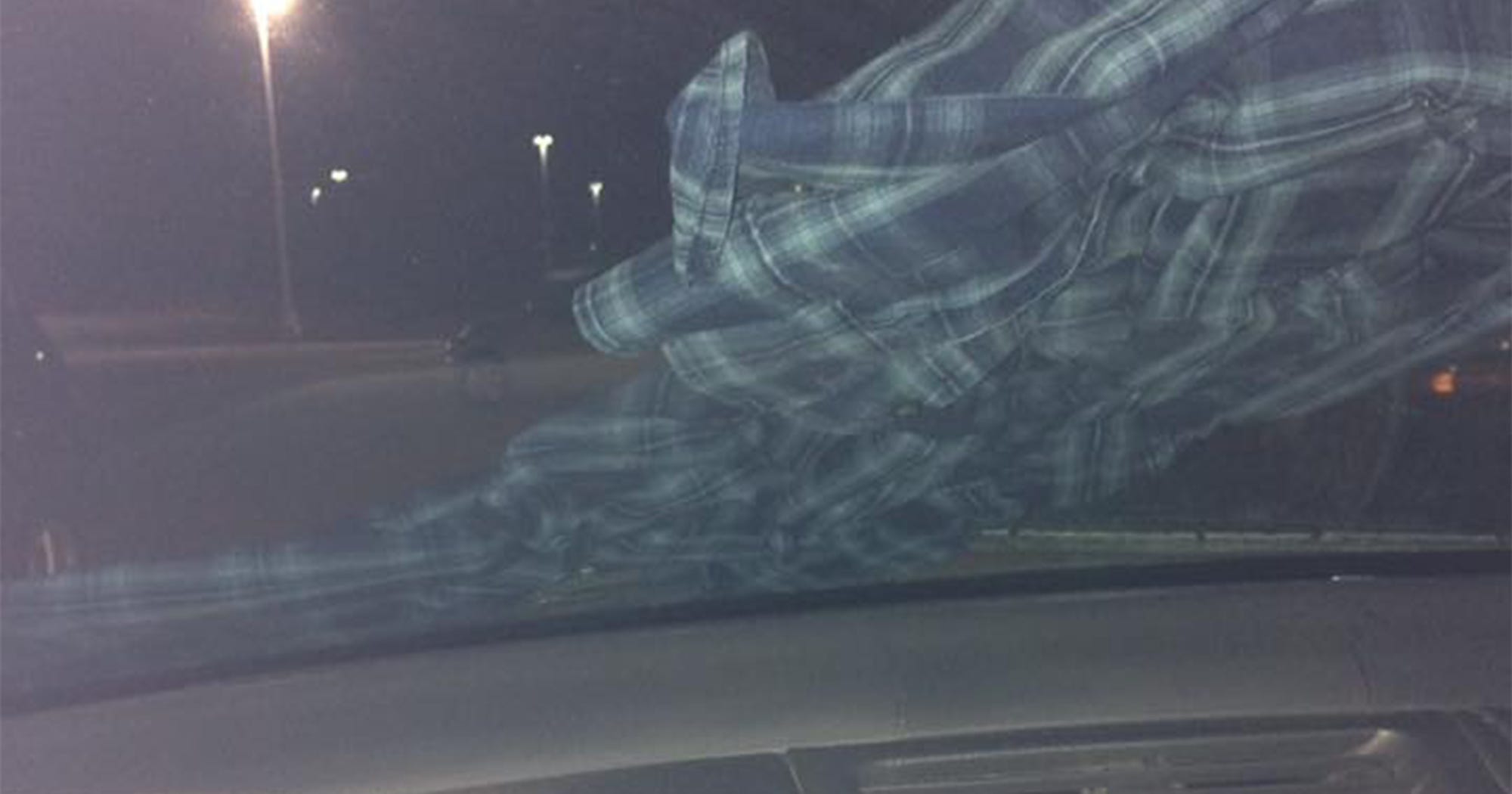 Woman's Photo Warning Kidnapping Tactic Flannel Shirt