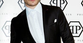 Ed Westwick Modeling - Ed Westwick at Phillip Plein Sho