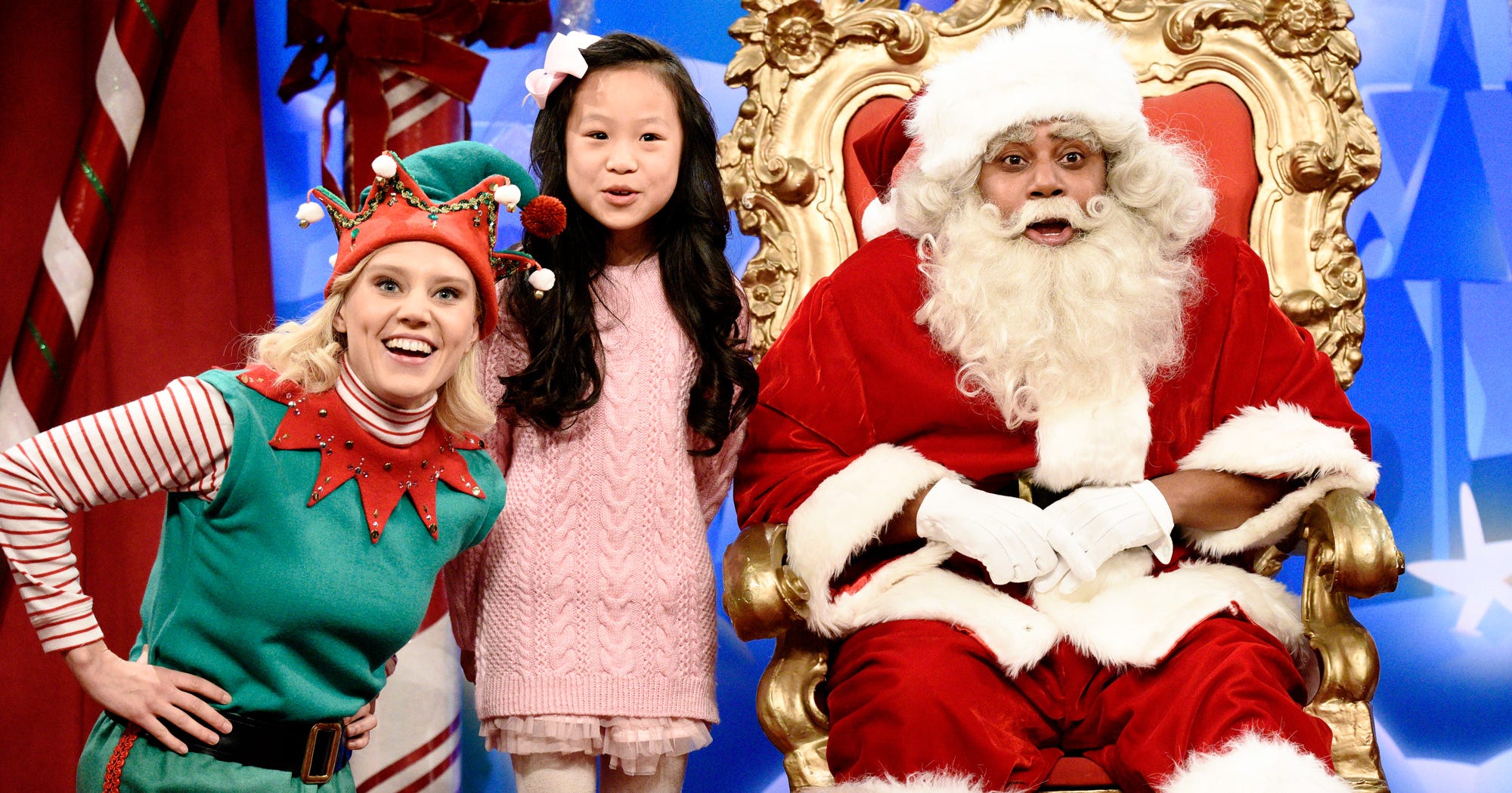SNL Santa Kids Political Problems Kate McKinnon Elf