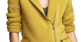 Cheap Thrill! Gap's Trendy Knit Motorcycle Sweater