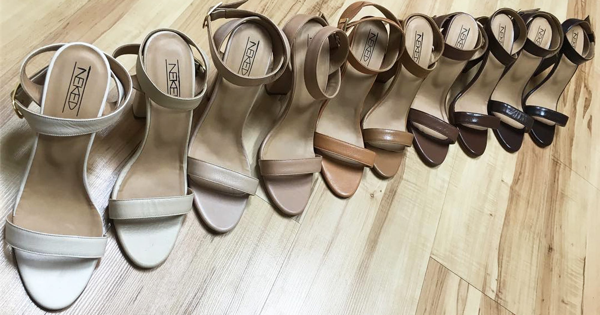 Nude Shoes Match Makeup Skin Tone Leather Collection