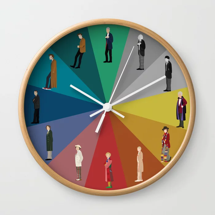 The Joyful Fox + Doctor Who? Wall Clock