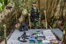 Colombia FARC Female Fighters Guerrillas Photos