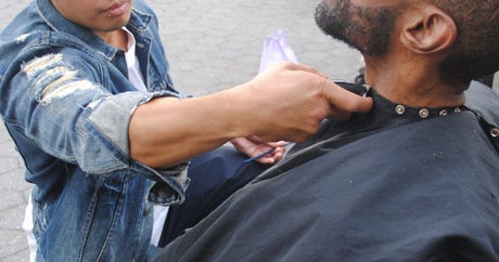 Homeless Haircuts - Mark Bustos NYC