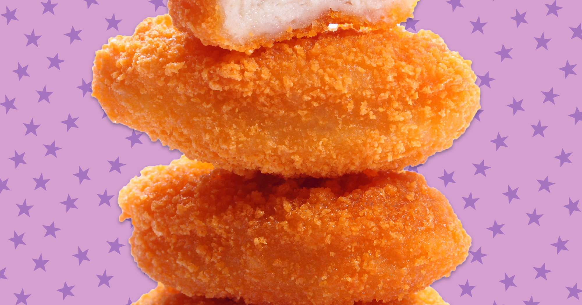 School Cafeteria Chicken Nuggets Hot Dog Bun