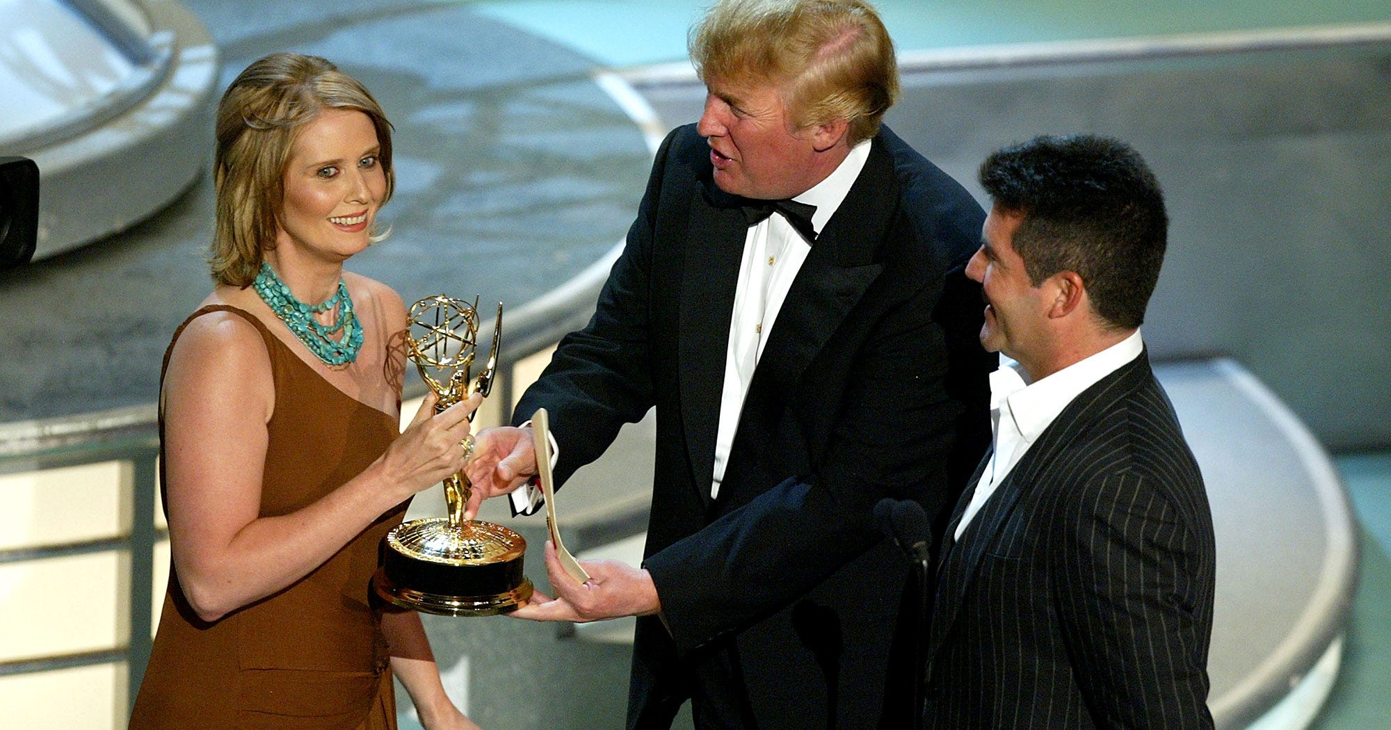 Cynthia Nixon Donald Trump Emmys Award