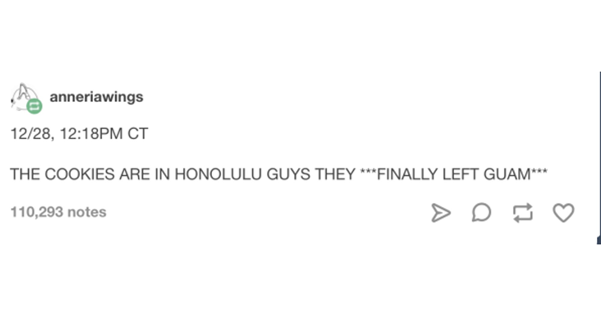 Guam Cookie Mail Fail Viral Tumblr Posts