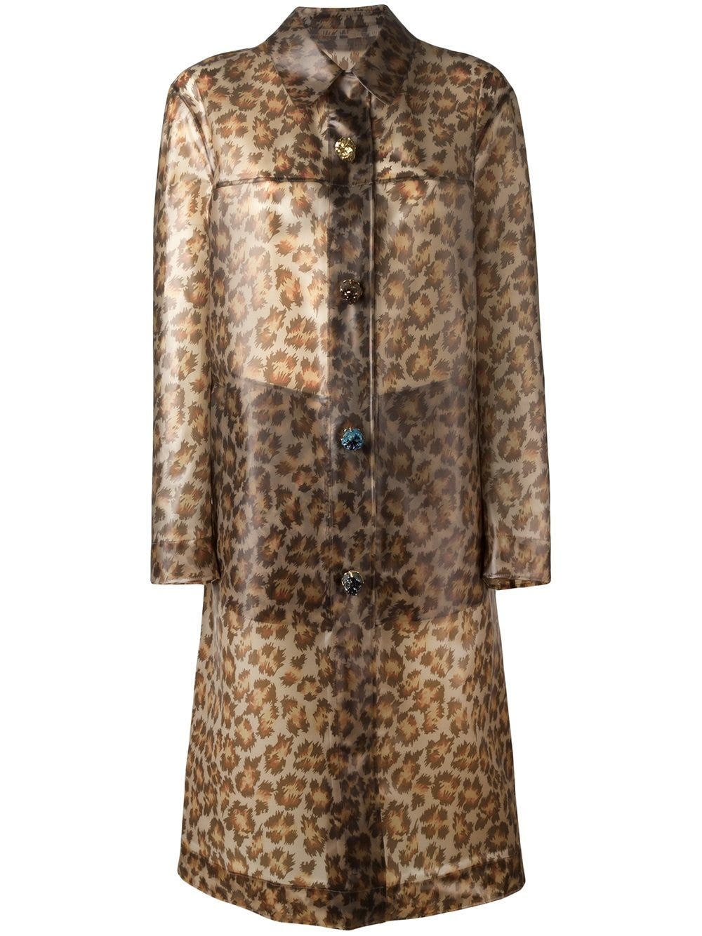 Christopher Kane + Leopard Print Raincoat