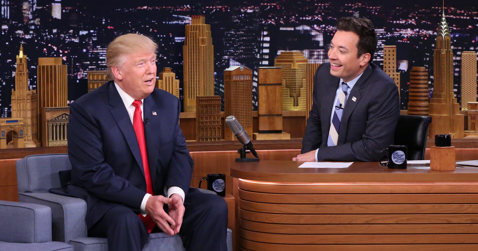Jimmy Fallon Cries About Tonight Show Trump Interview