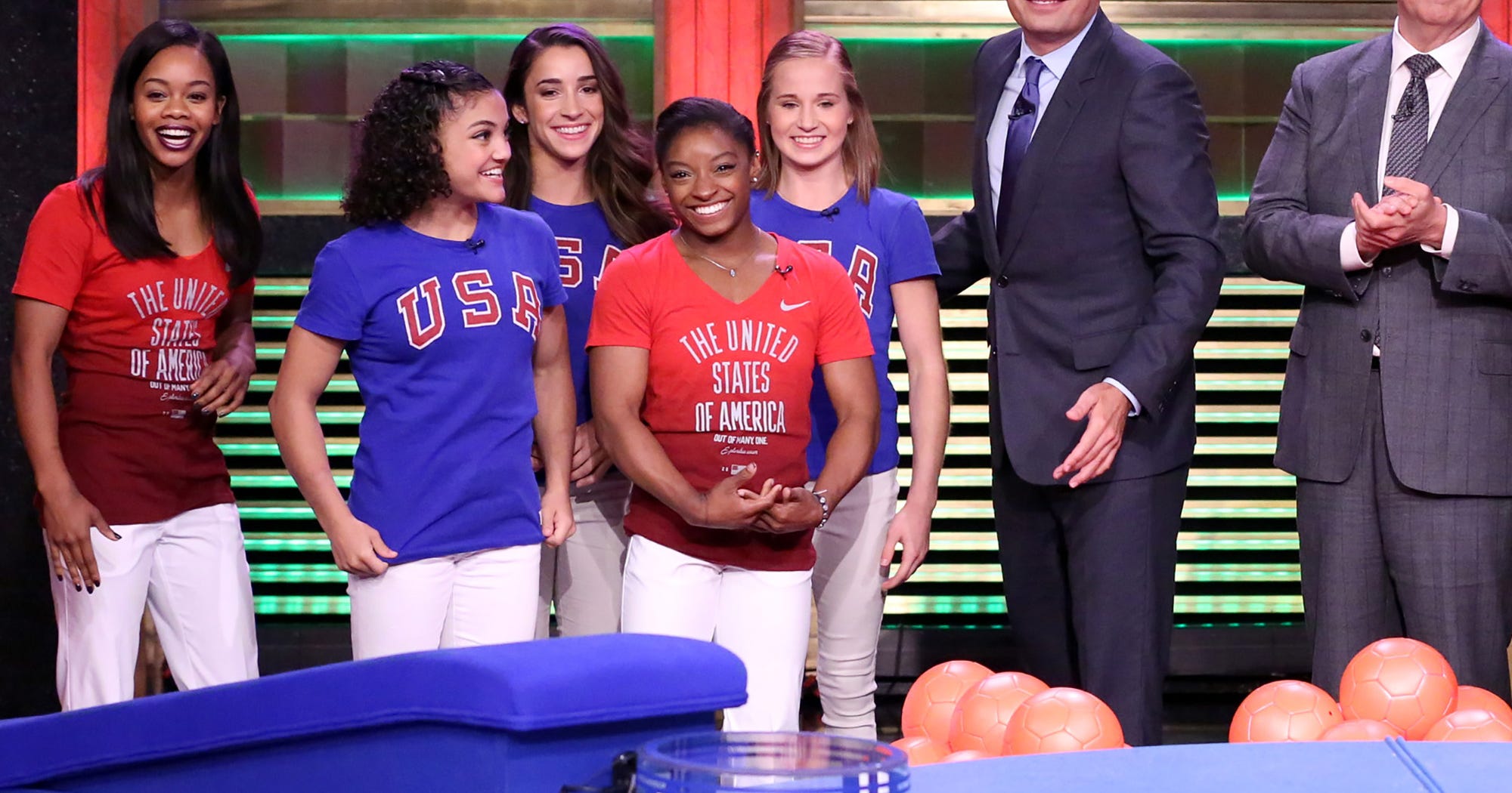 Final Five Hungry Hungry Hippos Fallon Simone Biles
