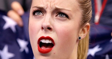 Ashley Wagner Face Sochi Winter Olympics 2014