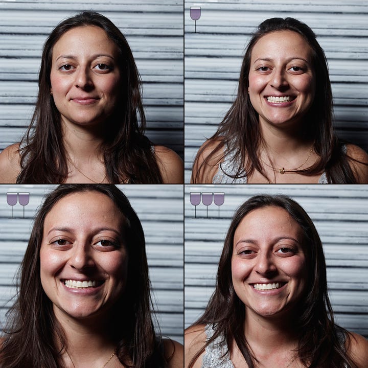 Drinking Wine Portraits Marcos Alberti 3 Glasses