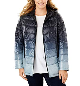 Woman Within + Plus Size Packable Puffer Jacket