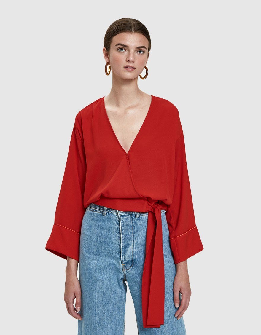 NEED + Tie Top in Red